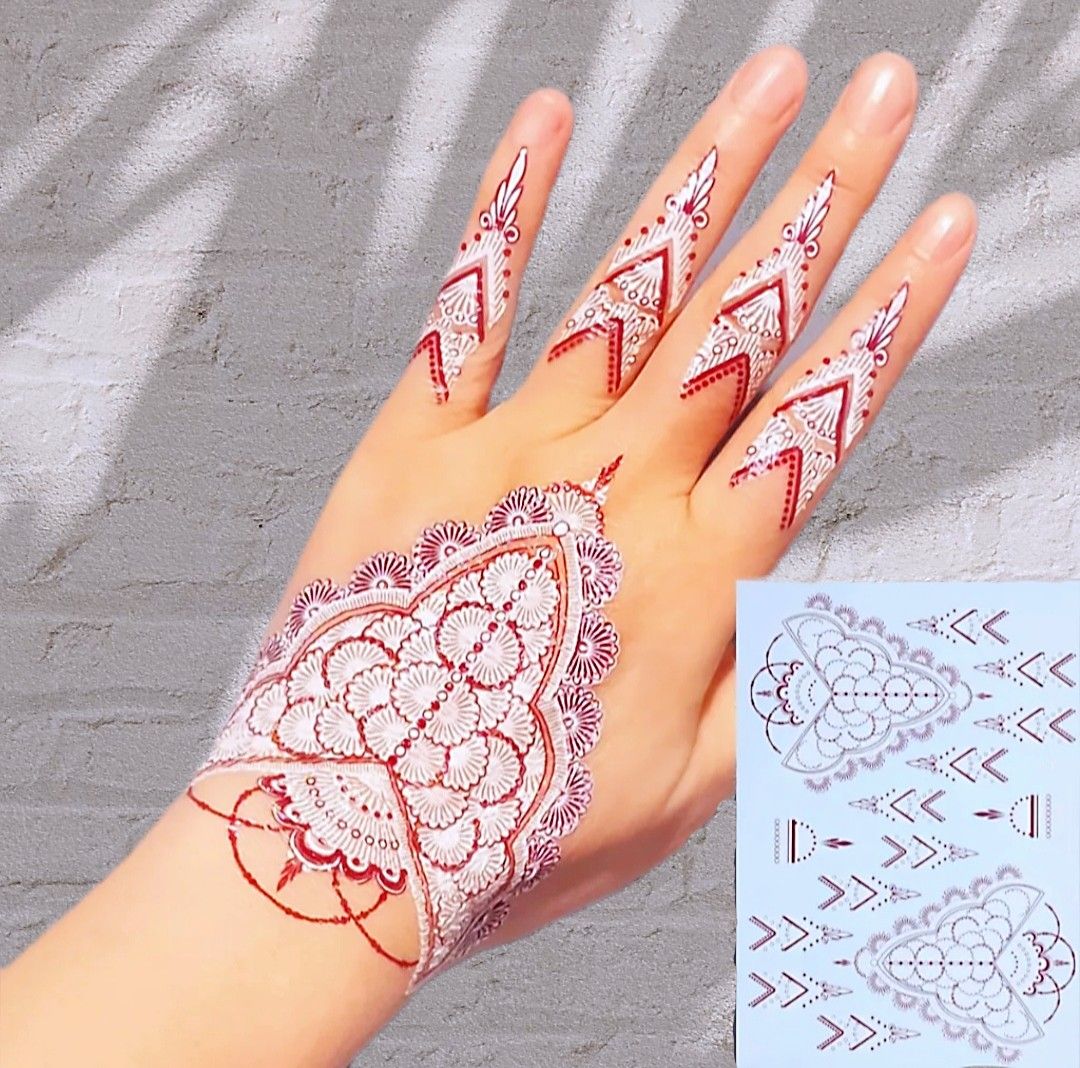 Henna Sticker, Beauty & Personal Care, Hands & Nails on Carousell