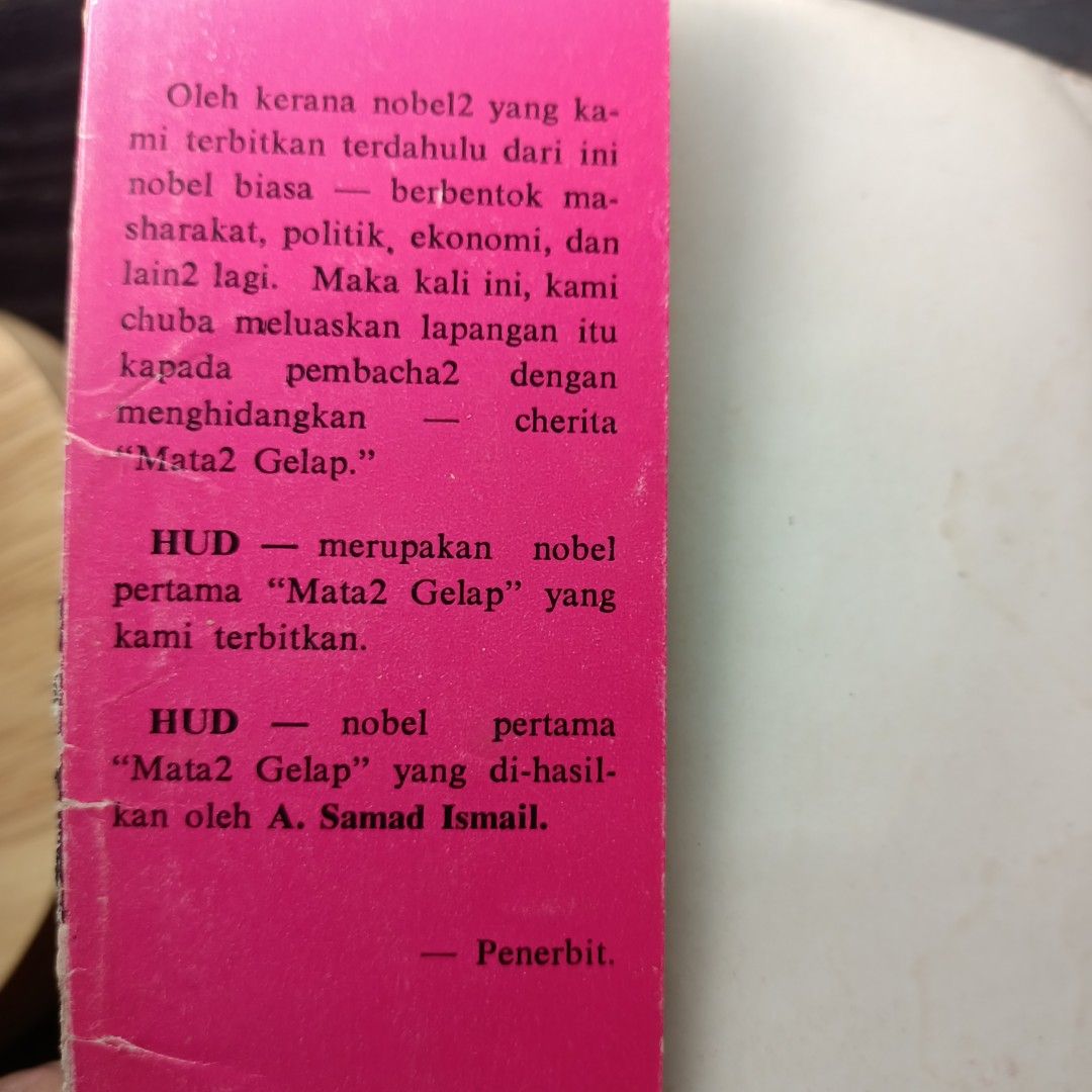Hud - A. Samad Ismail (cetakan Pertama), Hobbies & Toys, Books ...
