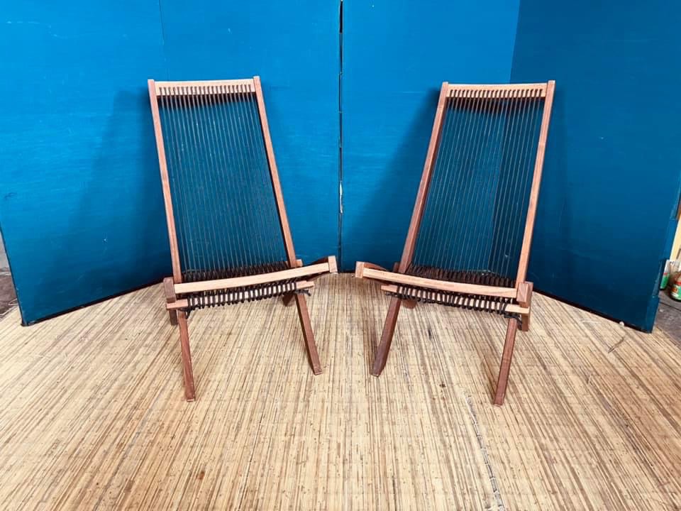 Ikea brommo folding rope Chair, Furniture & Home Living, Furniture ...