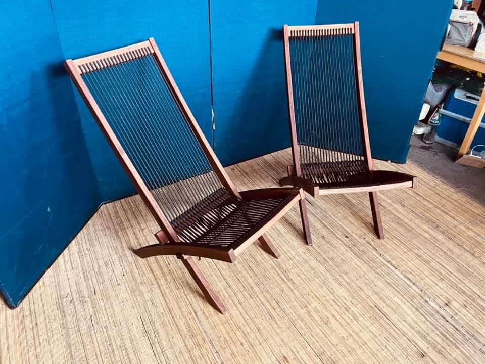Ikea brommo folding rope Chair, Furniture & Home Living, Furniture ...