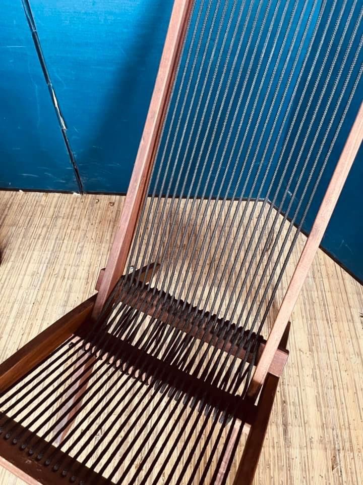 Ikea brommo folding rope Chair, Furniture & Home Living, Furniture ...