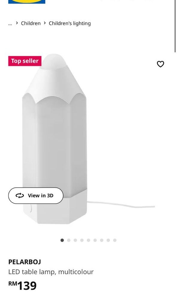 Ikea Pelarboj, Furniture & Home Living, Lighting & Fans, Lighting on ...