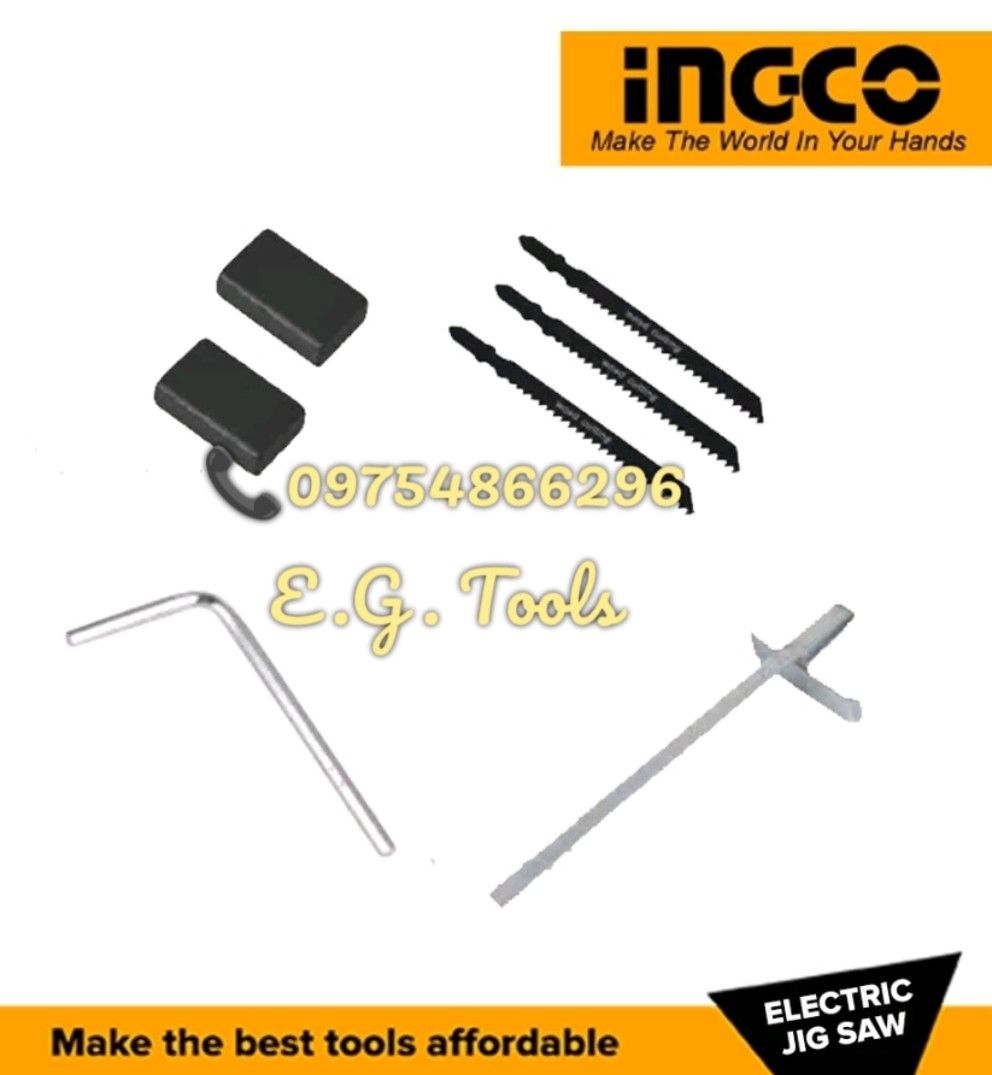 INGCO 570W Jig Saw Jigsaw with 3 Blades (JS57028P), Commercial ...