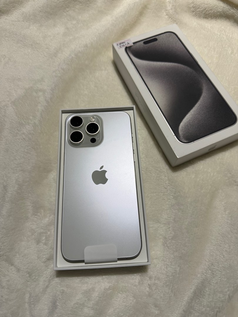 iPhone 15 promax White Titanium 1TB, Mobile Phones & Gadgets, Mobile ...