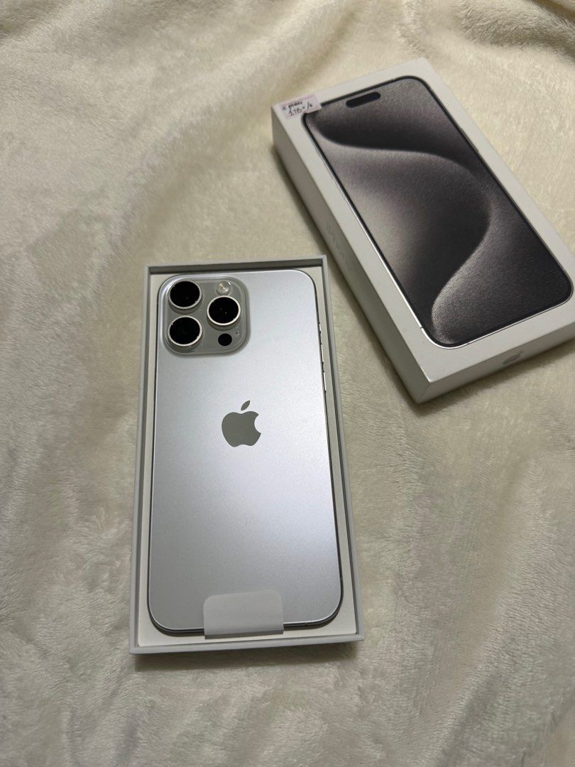 iPhone 15 promax White Titanium 1TB, Mobile Phones & Gadgets, Mobile ...