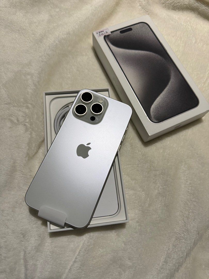 iPhone 15 promax White Titanium 1TB, Mobile Phones & Gadgets, Mobile ...
