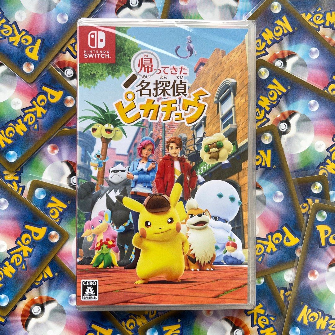 Japanese Detective Pikachu Nintendo Switch Game, Video Gaming, Video ...