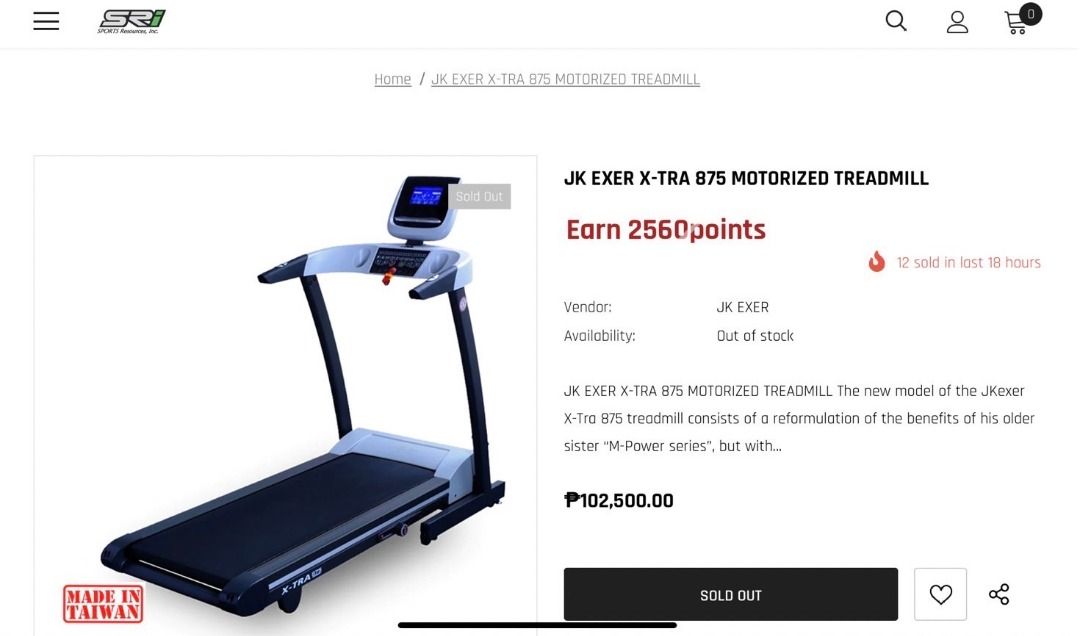 Great Buy! JK Exer X-Tra Motorized TreadMill, Sports Equipment ...