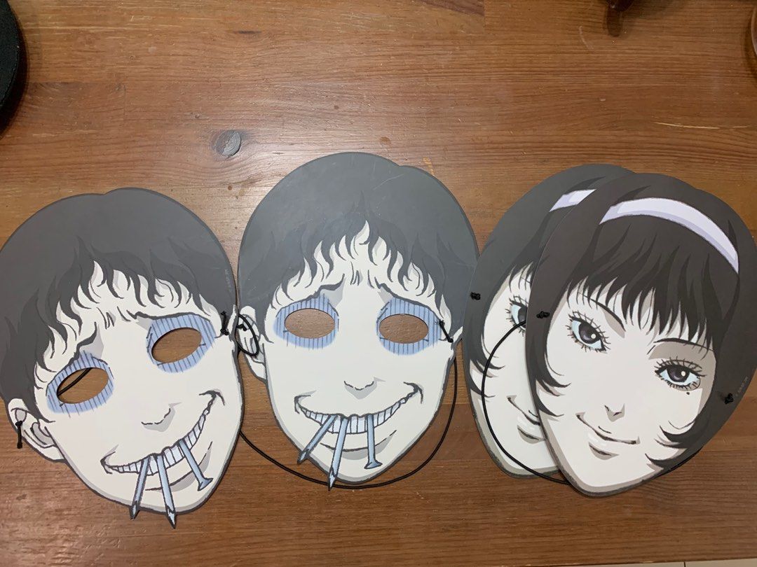 Junji ito Tomie & Souichi masks, Hobbies & Toys, Collectibles ...