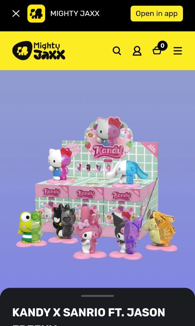 Mighty Jaxx KANDY X SANRIO blind box collection, Hobbies & Toys ...