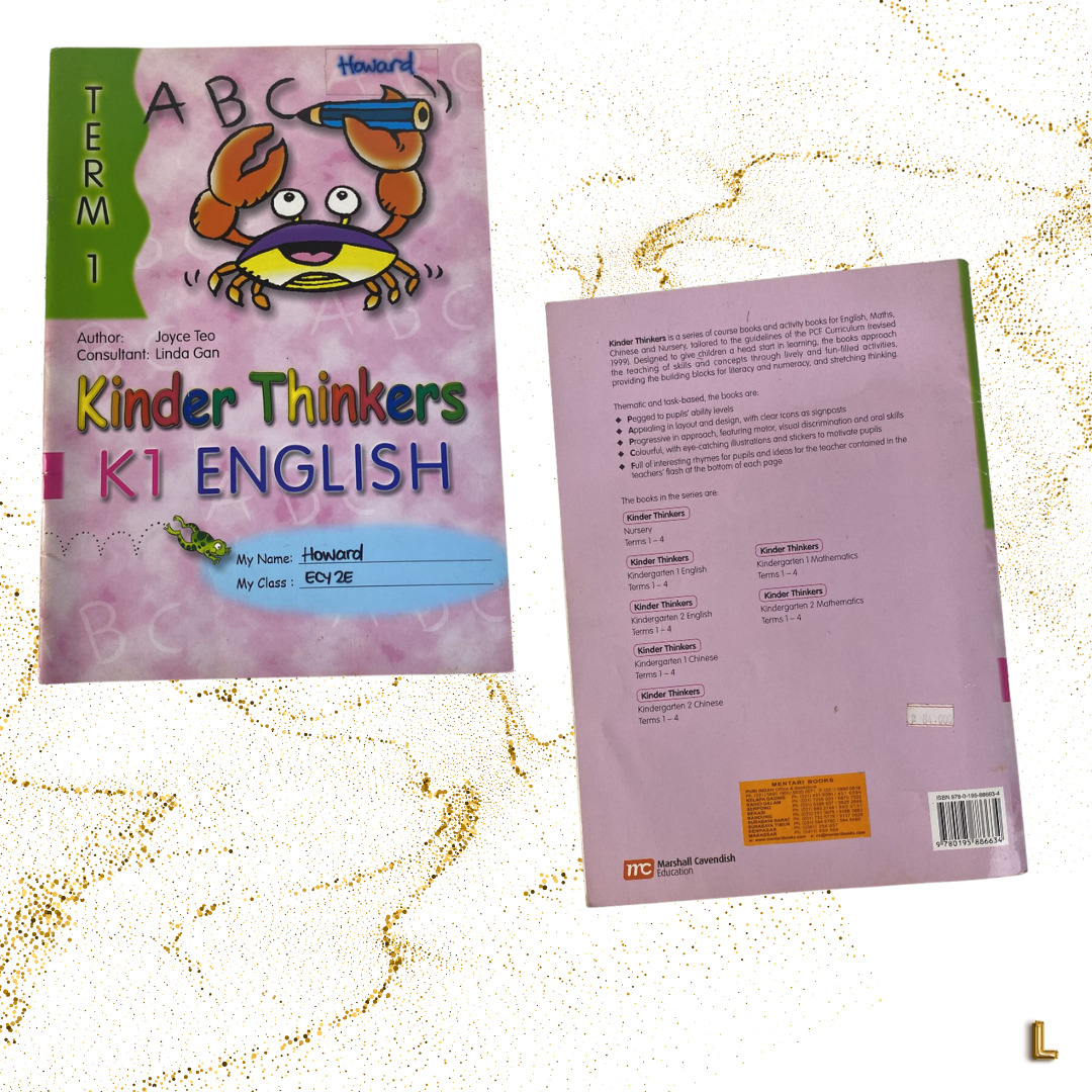 Kinder Thinkers K1 English Term 1, Buku & Alat Tulis, Buku Pelajaran di Carousell