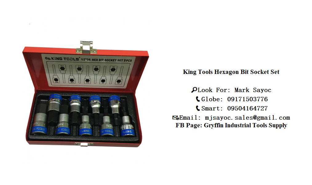 King Tools Hexagon Bit Socket Set, Commercial & Industrial, Industrial ...