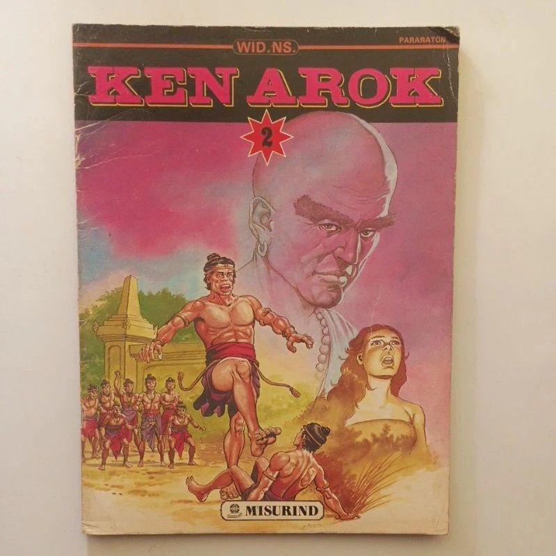 komik langka jadul WID.NS Ken Arok ori cetakan pertama berwarna komik lebar, Antik, Pajangan di ...
