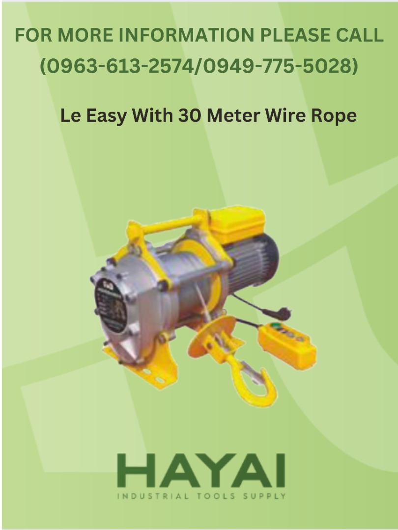 Le Easy With 30 Meter Wire Rope, Commercial & Industrial, Construction ...
