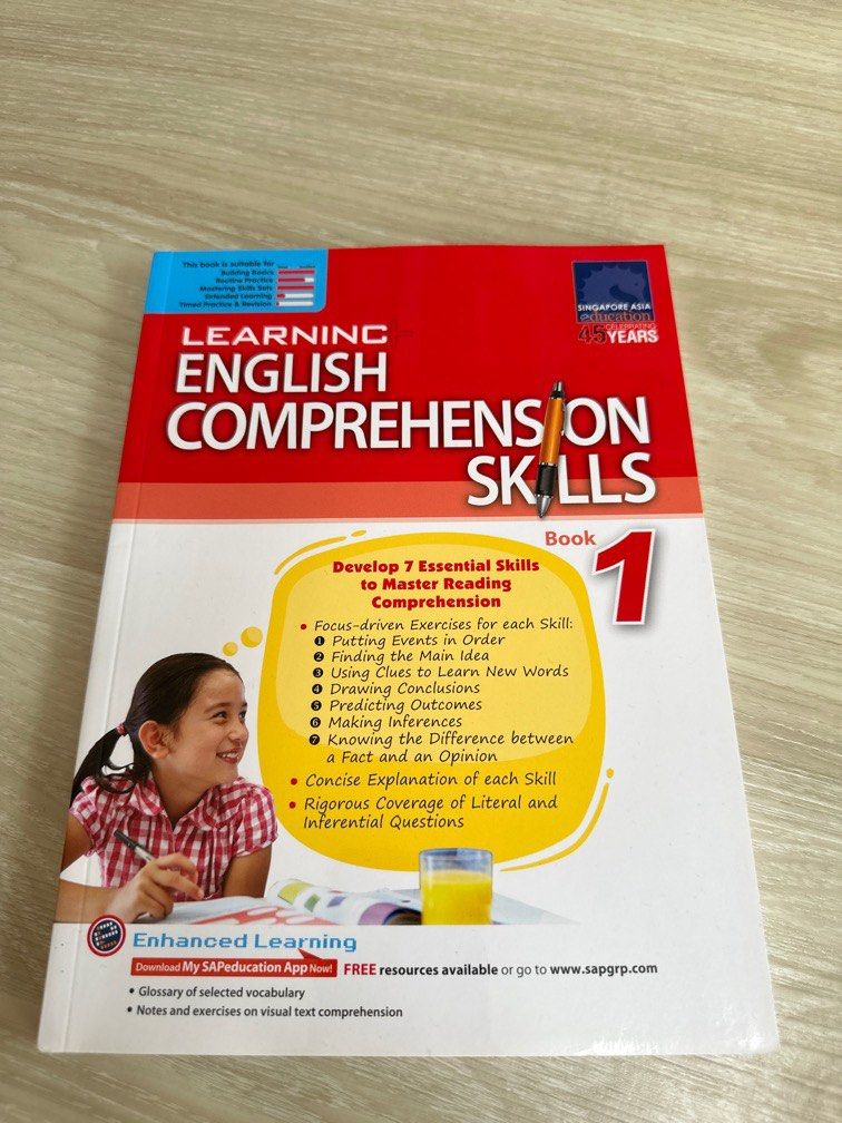 Learning English Comprehension Skills P1 Assessment Book, Hobbies ...