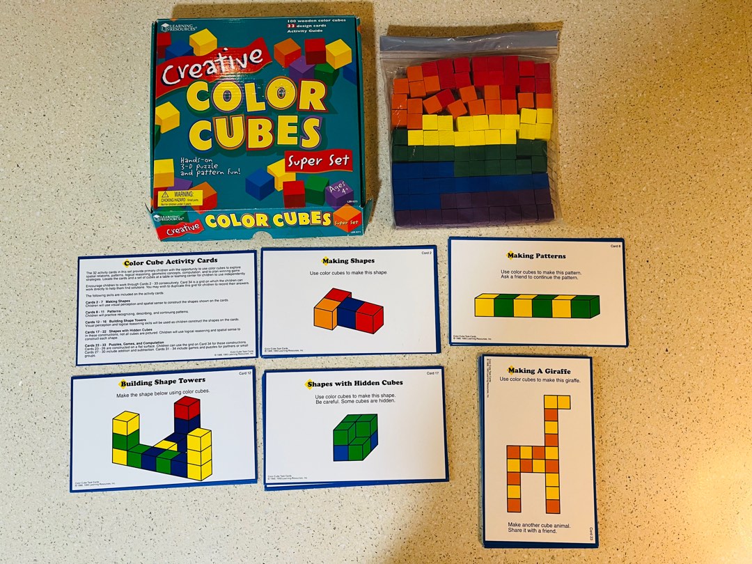 Learning Resources Colour Cubes, Hobbies & Toys, Toys & Games on Carousell