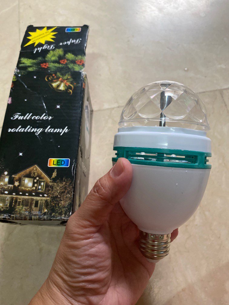 Led full color rotating lamp, Furniture & Home Living, Home Decor ...