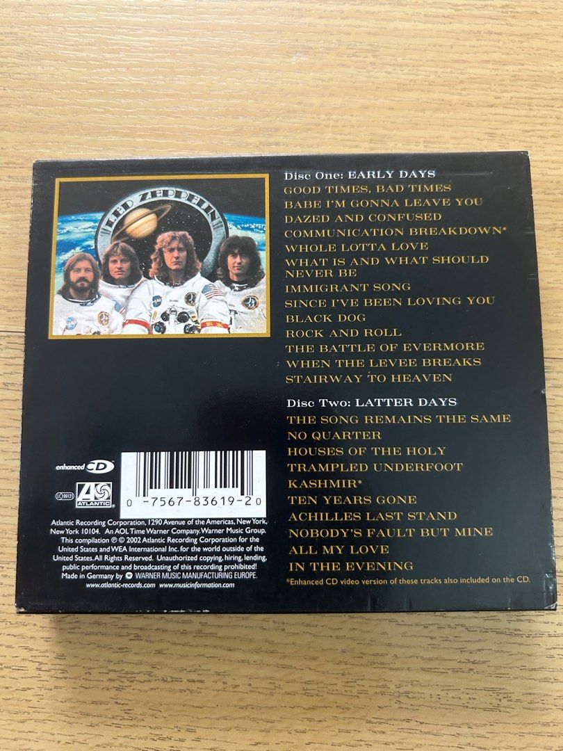 Led Zeppelin - Early Days and Latter Days, Hobbies & Toys, Music ...