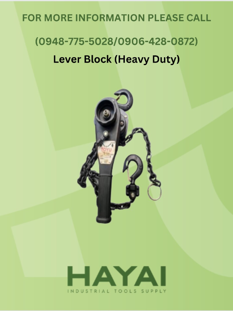 Lever Block (Heavy Duty), Commercial & Industrial, Construction Tools ...