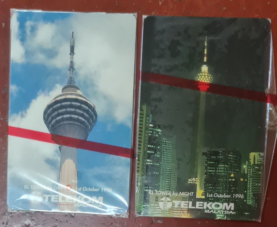 Malaysia 1996 Telekom Kadfon "KL Tower" Collectors Set with original ...