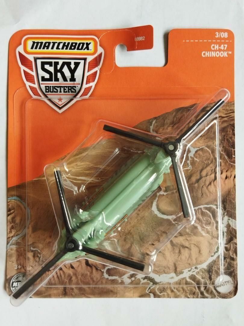 Matchbox 2021 Sky Busters 3/8 CH-47 Chinook - Green , Hobbies & Toys ...