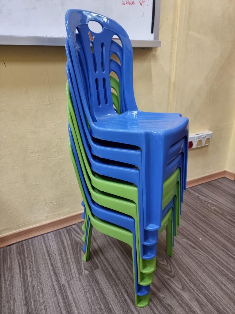 Matching children table and chair, plastic chairs and drawers, Babies ...