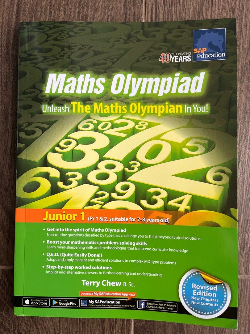 Math Olympiad Junior 1, Hobbies & Toys, Books & Magazines, Assessment Books on Carousell