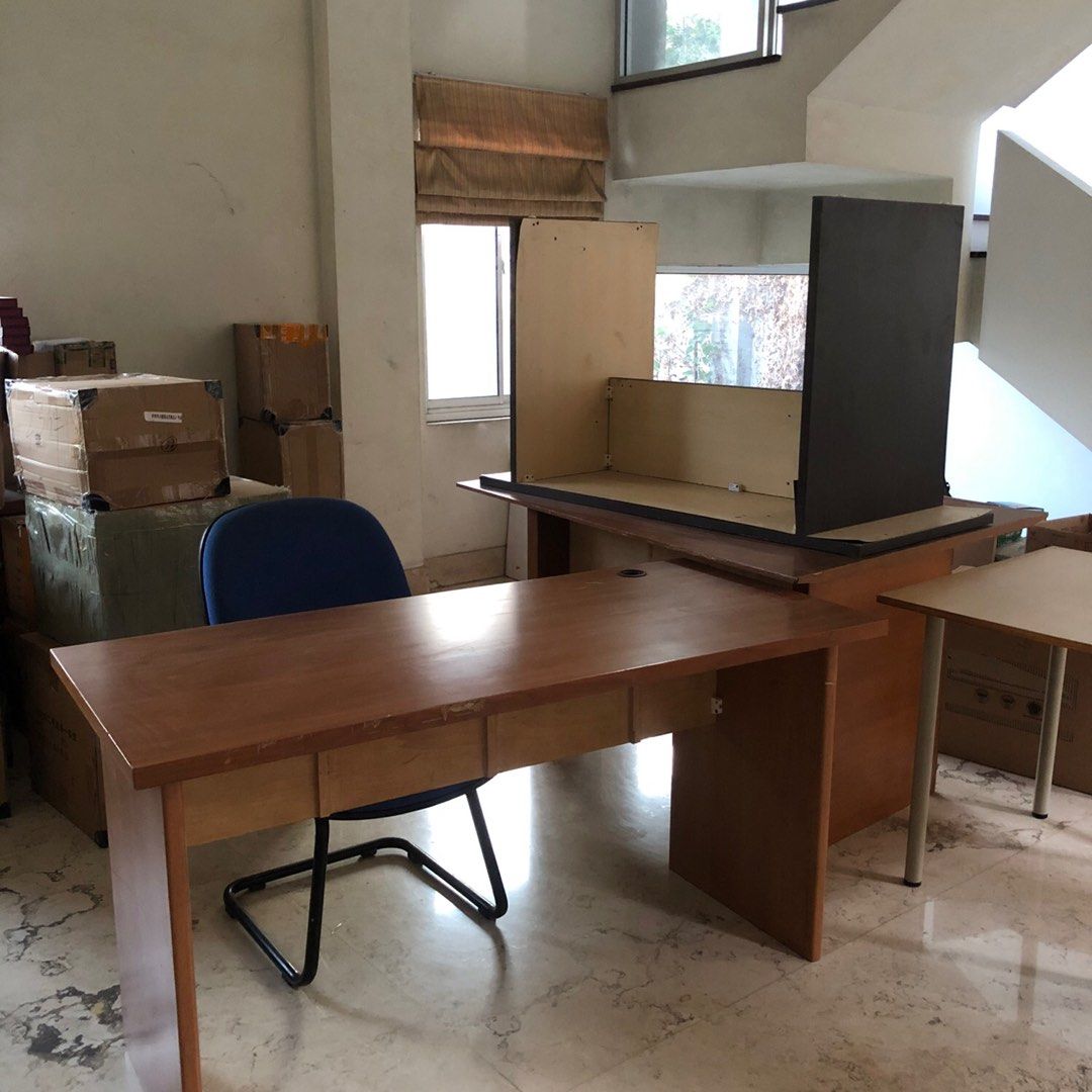 Meja Coworking Space Meja Kantor Work Belajar Meja Makan Serbaguna ...