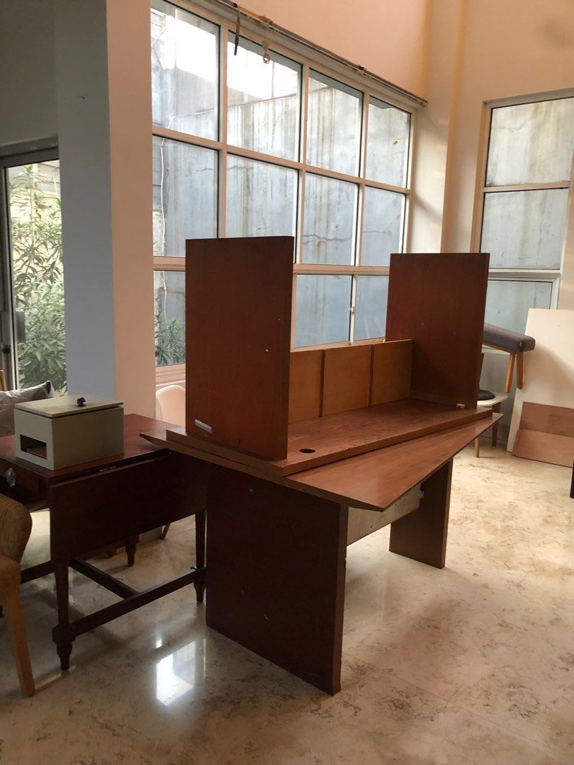 Meja Coworking Space Meja Kantor Work Belajar Meja Makan Serbaguna ...