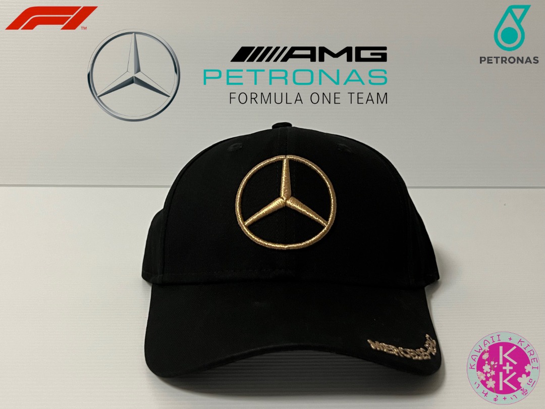 Mercedes Benz ( Gold Logo) Cap, Men's Fashion, Watches & Accessories ...