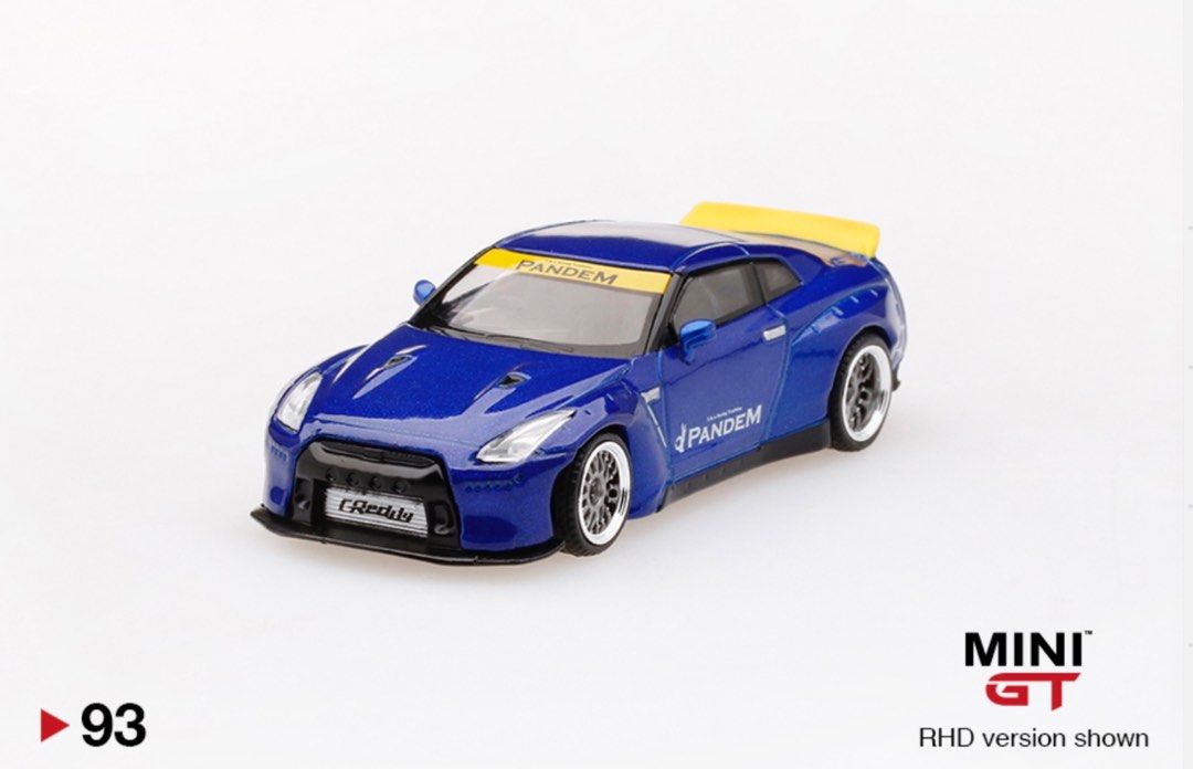 Mini GT | Pandem Nissan GT-R (R35) Velocity Blue, Hobbies & Toys, Toys ...