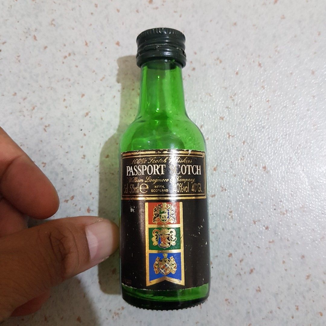 Miniatur botol mini minuman Passport Sc 0tch Kosong, Kitchen ...