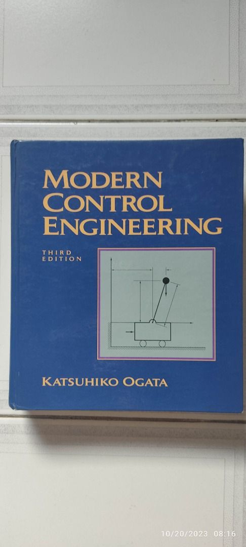 Modern Control Engineering (Third Edition) by Katsuhiko Ogata, Hobbies ...