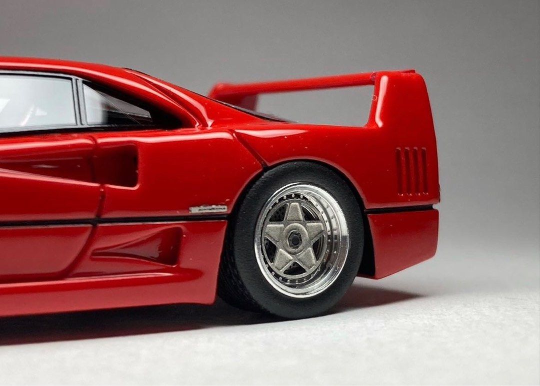 MY64 Ferrari F40 Red RESIN - MINI GT TOMICA HOT WHEELS TARMAC WORKS ...