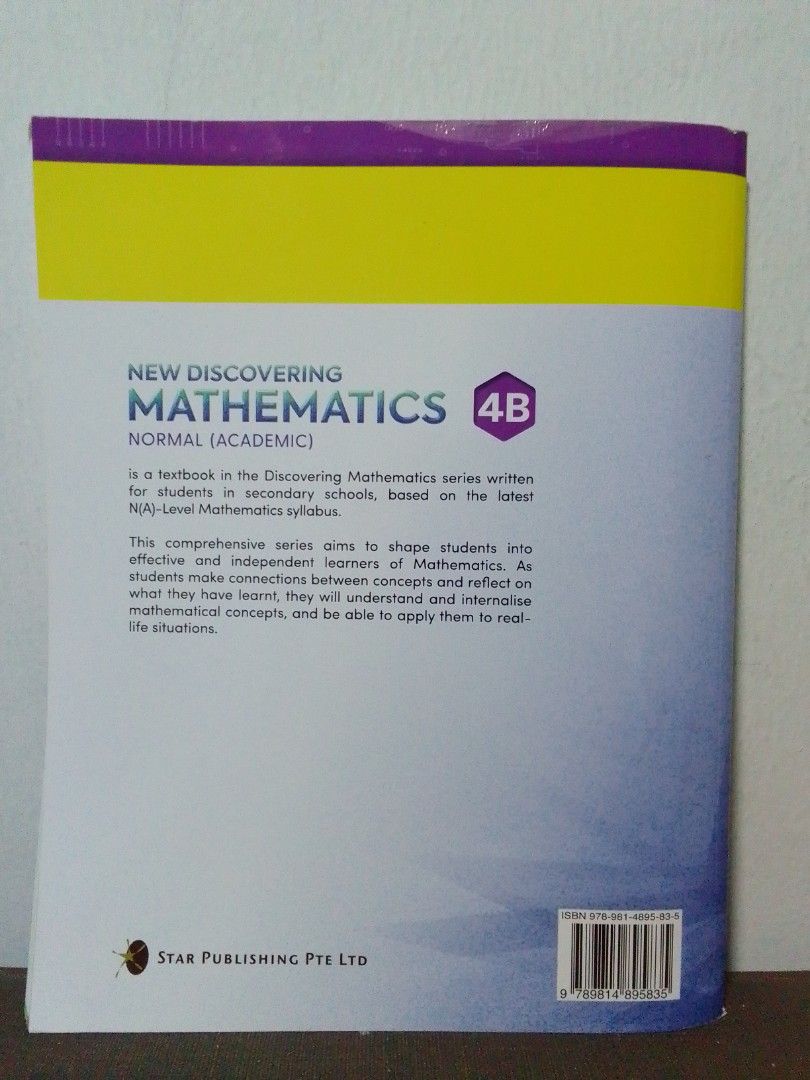 New Discovering Mathematics Normal Academic 4B, Hobbies & Toys, Books ...