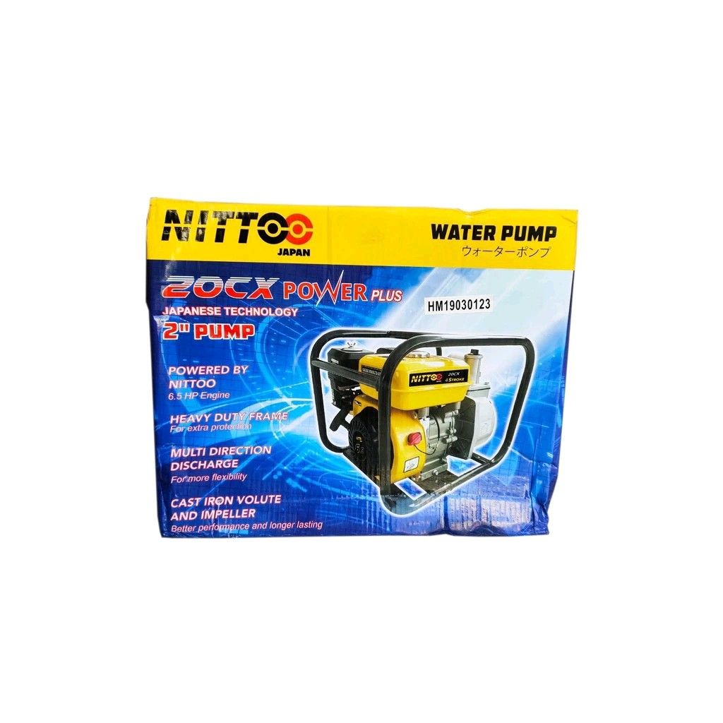 Nittoo Gasoline Engine Pump 6.5HP 2x2 (Water Pump), Commercial & Industrial, Construction Tools ...