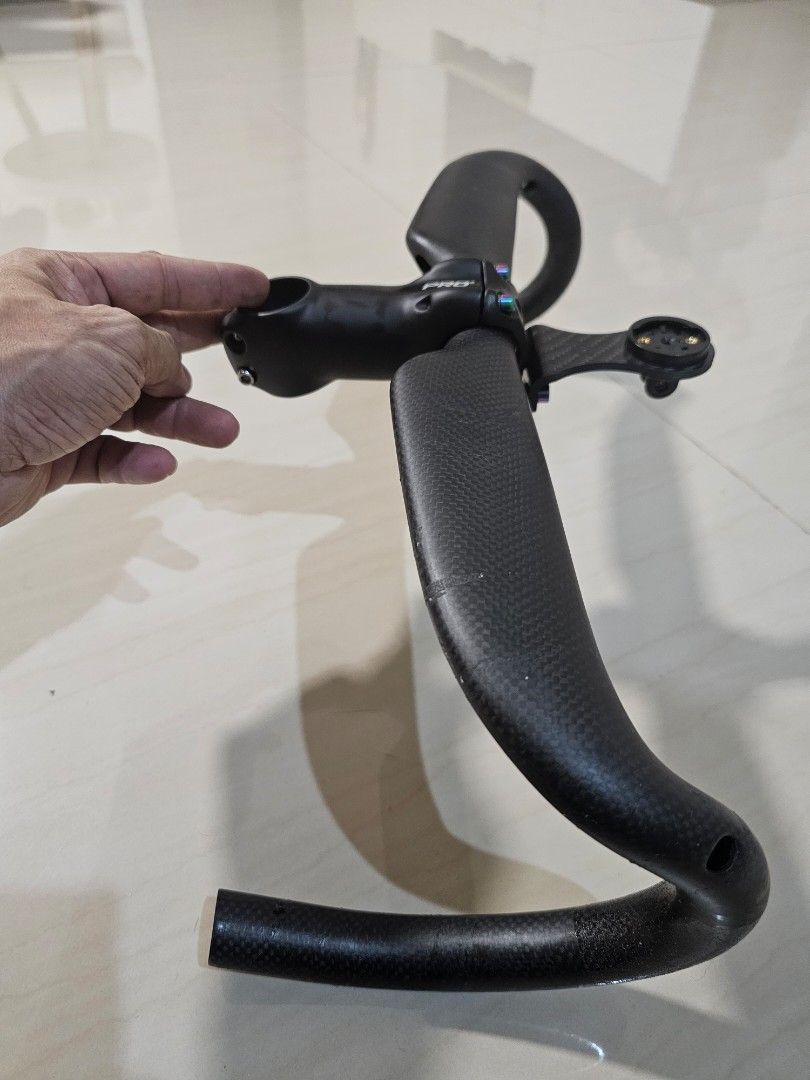 OG-EVKIN Carbon Stem, bike Computer and aero dropbar for road bike, Sports Equipment, Bicycles ...