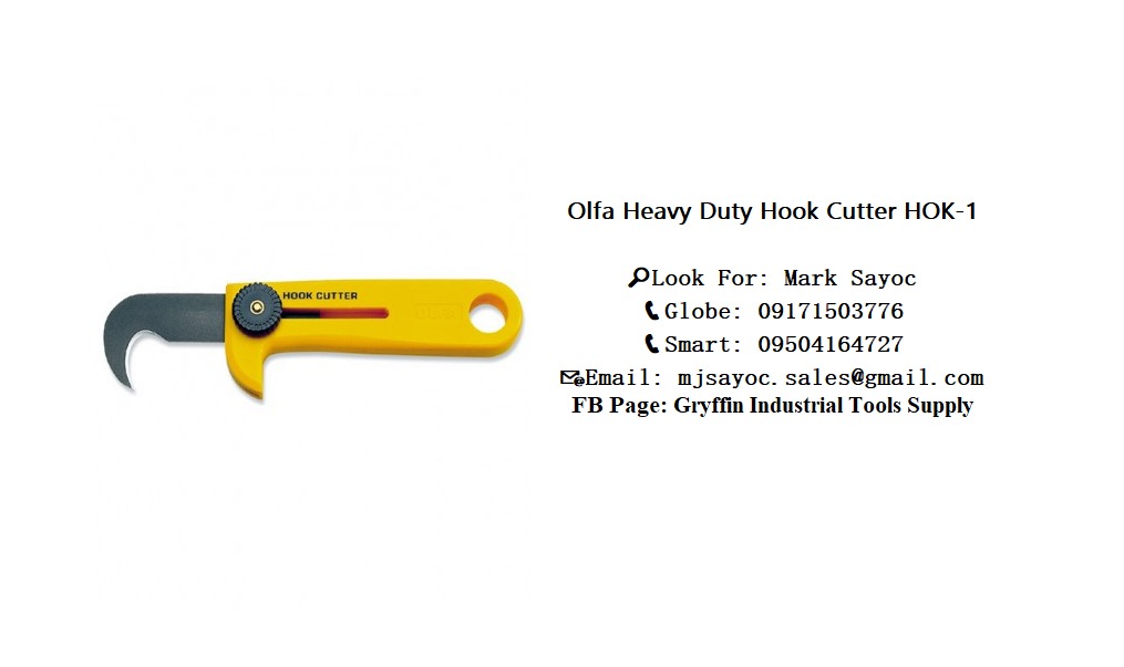 Olfa Heavy Duty Hook Cutter HOK-1, Commercial & Industrial, Industrial Equipment on Carousell
