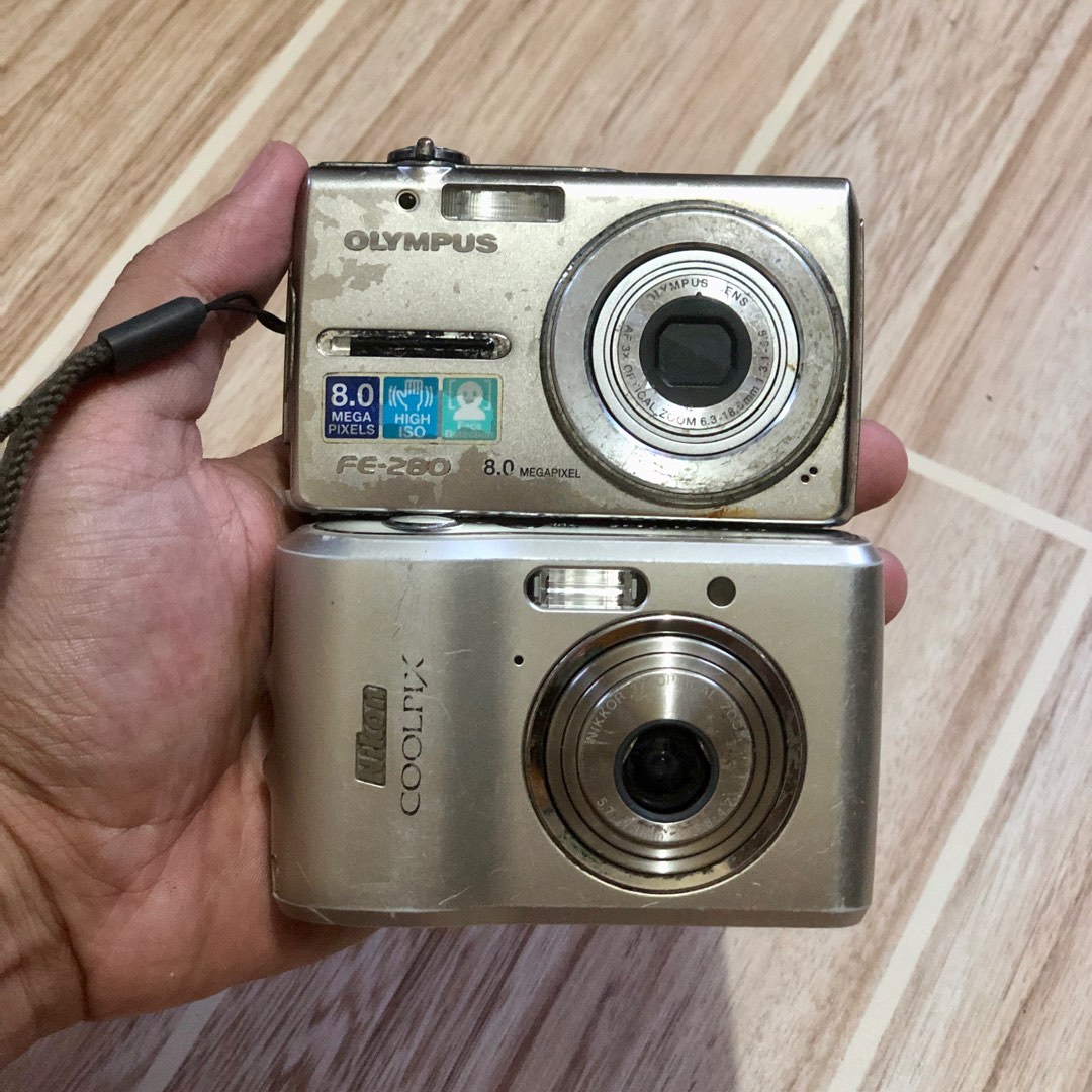 OLYMPUS FE-280 & NIKON COOLPIX L16 (UNTESTED), Photography, Cameras on ...
