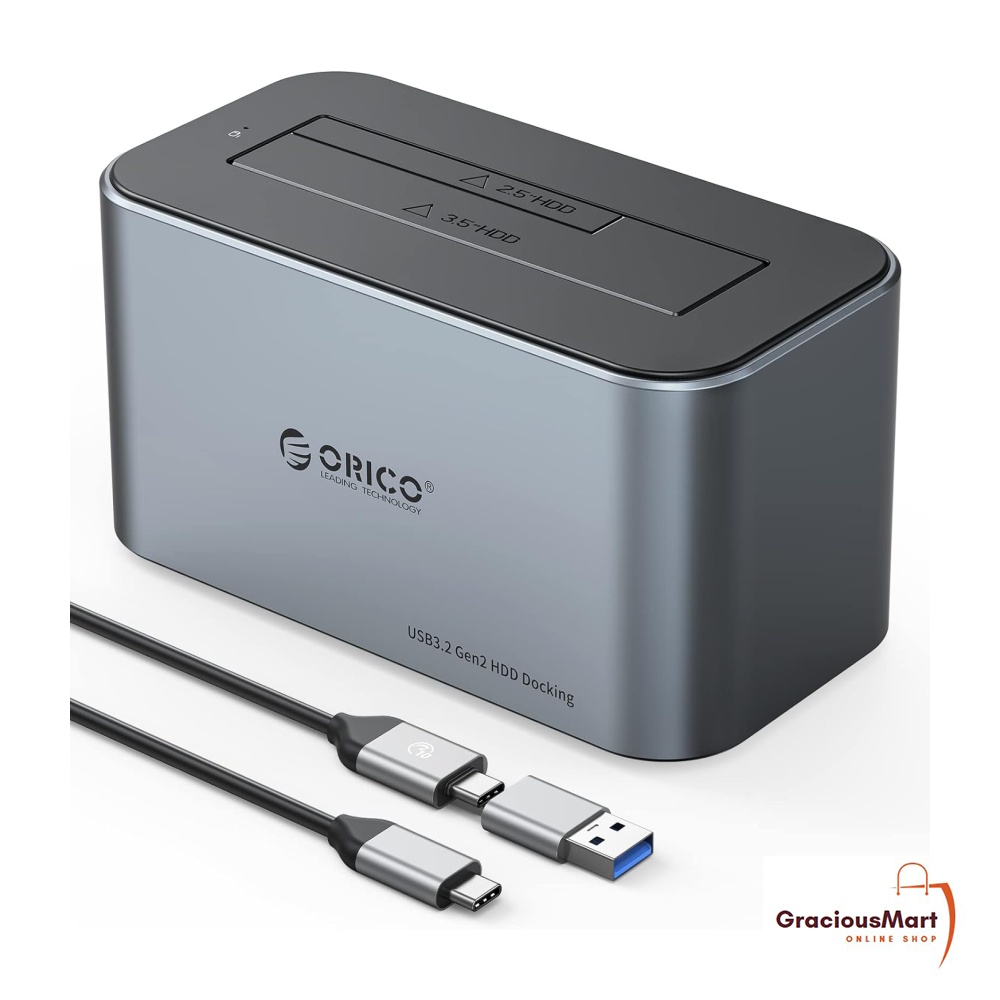 ORICO Hard Drive Docking Station, Aluminum USB C to SATA 3.0 (6 Gbps ...