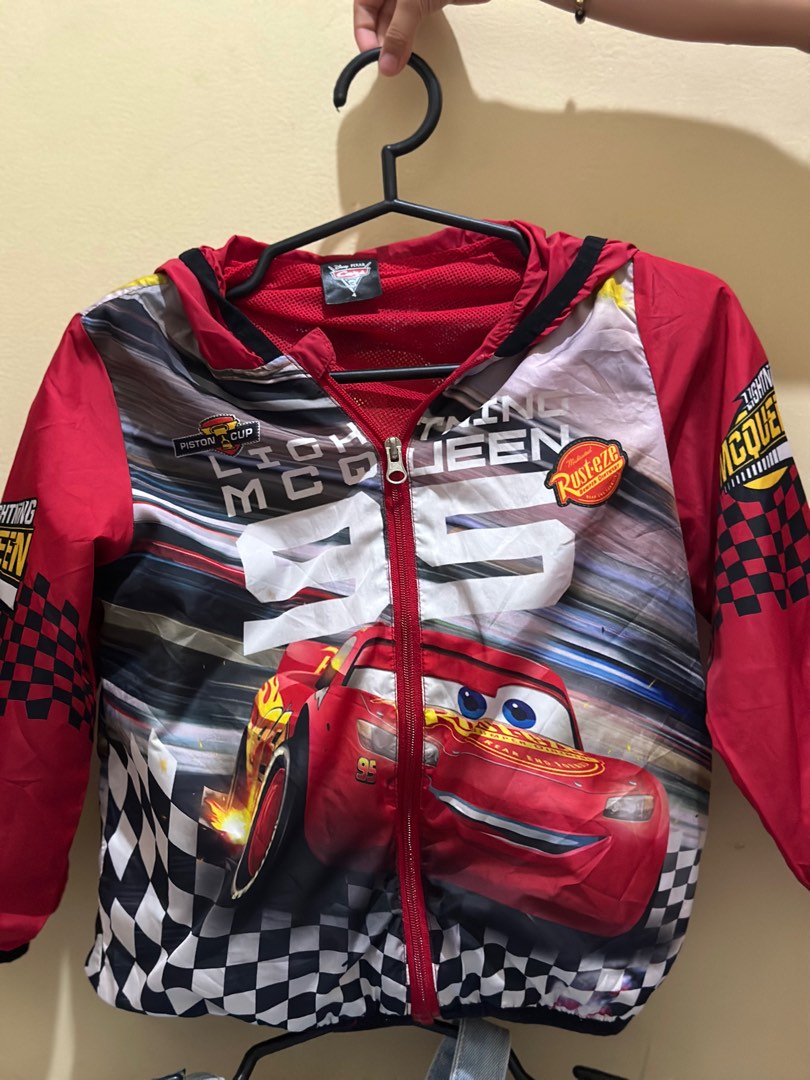ORIG MCQUEEN CARS WINDBREAKER, Babies & Kids, Babies & Kids Fashion on ...