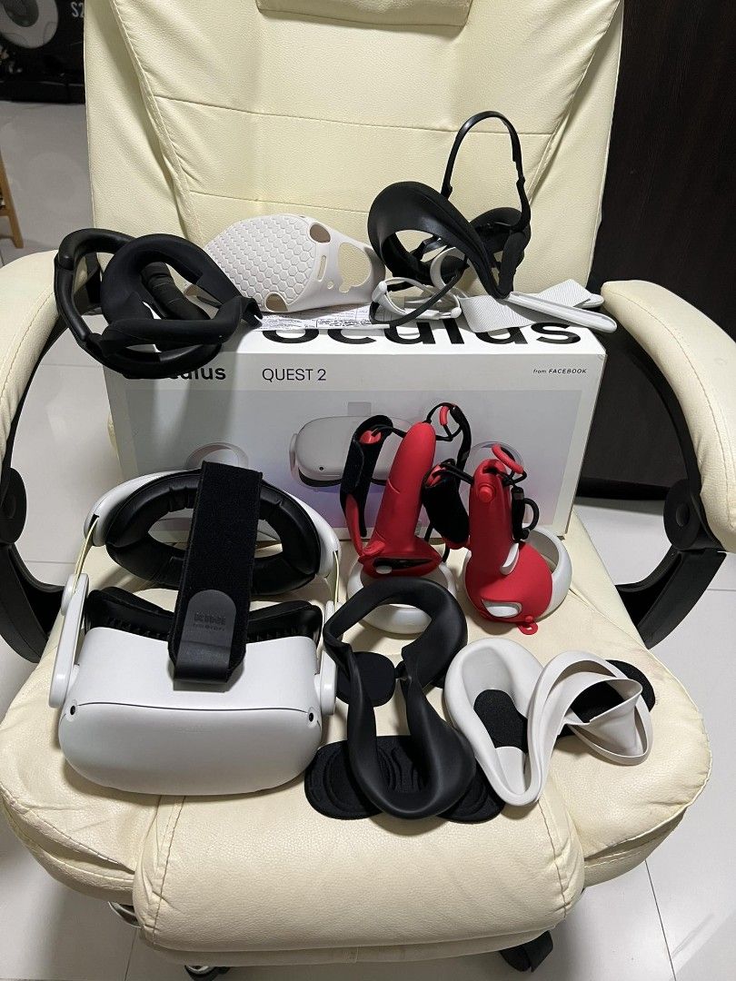 ORIGINAL OCULUS QUEST 2 COMPLETE INCLUSIONS WITH ACCESSORIES, Mobile ...