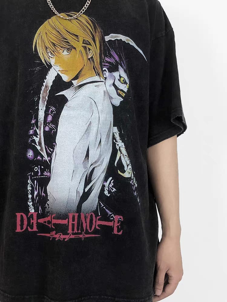 OVERSIZED ANIME T SHIRT -DEATH NOTE, Men's Fashion, Tops & Sets ...