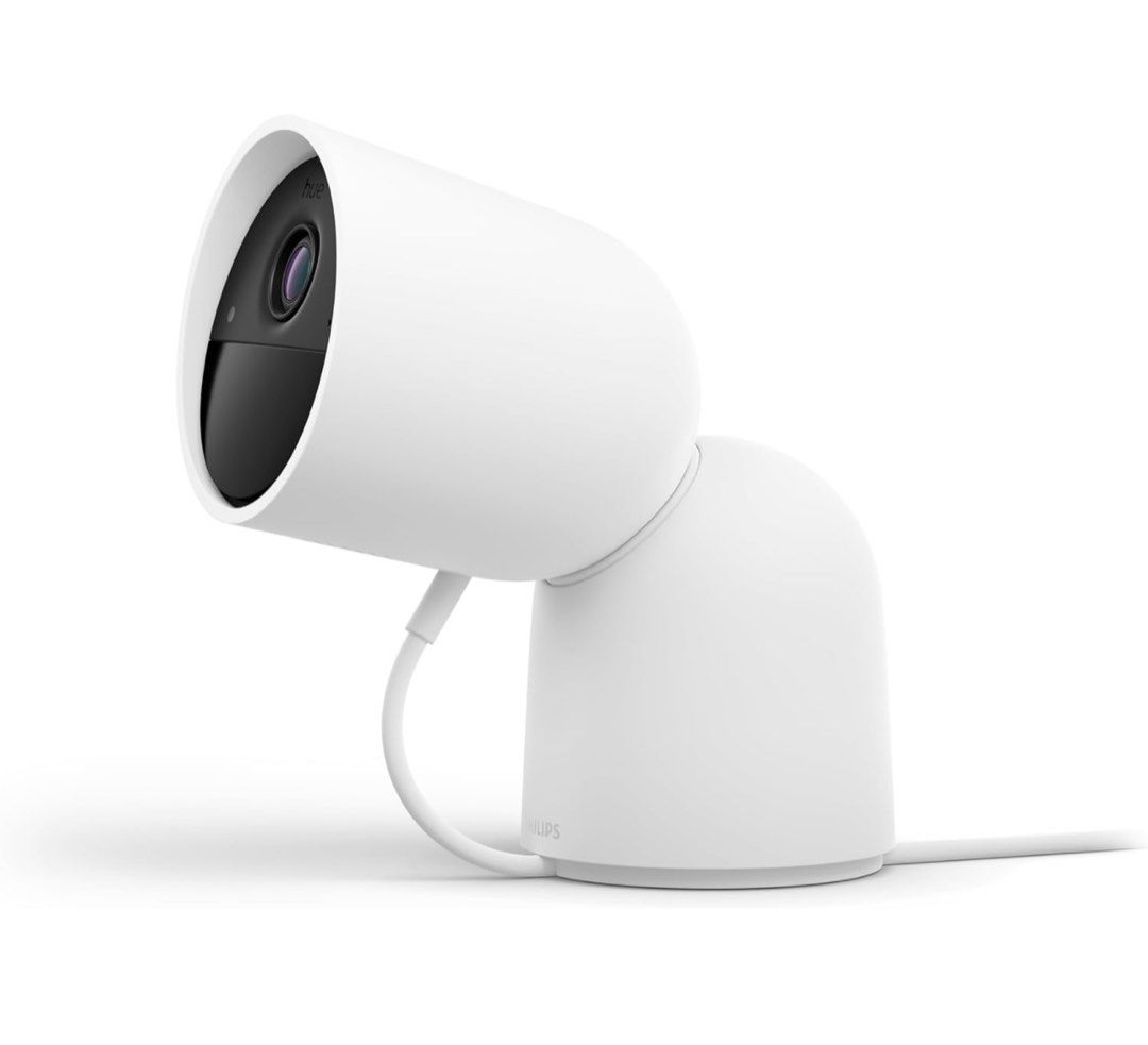 Philips Hue Secure Wired Smart 1080p Security Camera White Stand ...