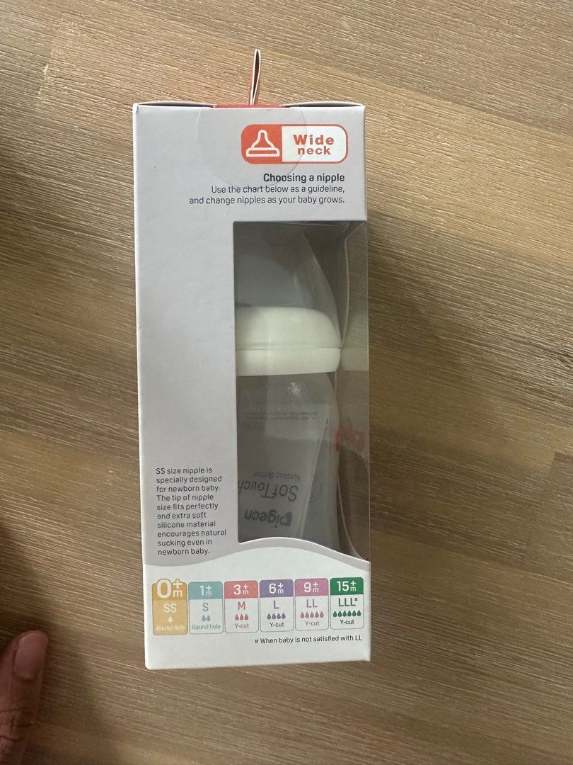 Pigeon SofTouch Milk Bottle - 160ml PP Bottle - 0+ Months, Babies & Kids, Nursing & Feeding ...