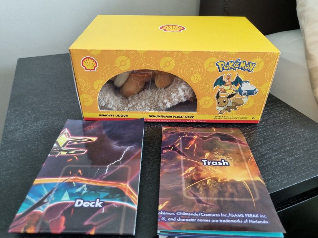 Pikachu & Eevee Cushy and dehumidifier, Hobbies & Toys, Toys & Games on ...