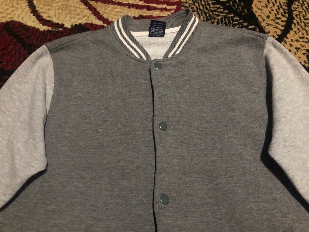 PLAIN VARSITY JACKET, Men's Fashion, Coats, Jackets and Outerwear on ...