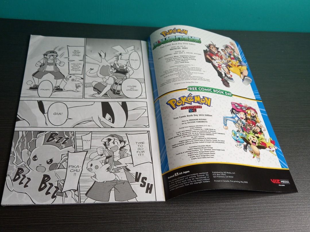 Pokemon Journeys Free Comic Book Day 2022 Edition Story And Art by ...