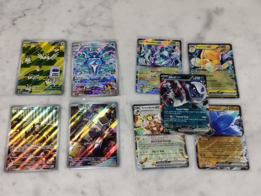 Pokemon OBF obsidian flame AR EX pidgeot palafin Houndour Varoom ...