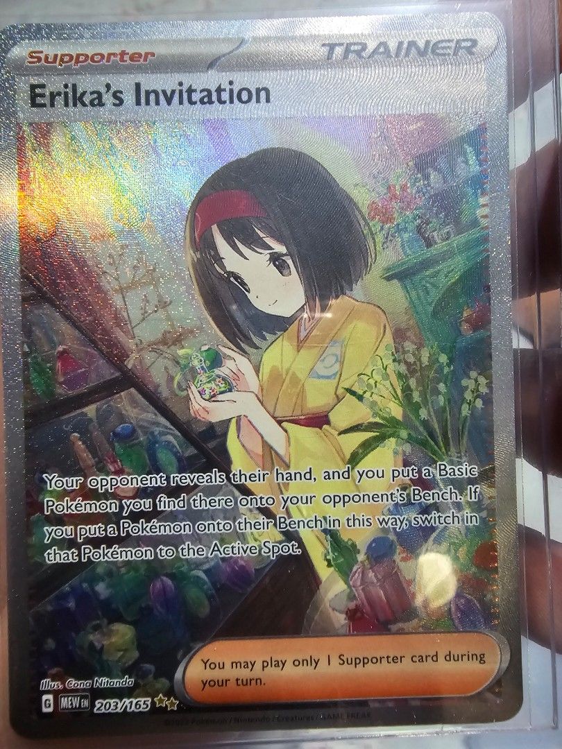 Pokemon TCG 151 Erika's Invitation SIR English, Hobbies & Toys, Toys ...